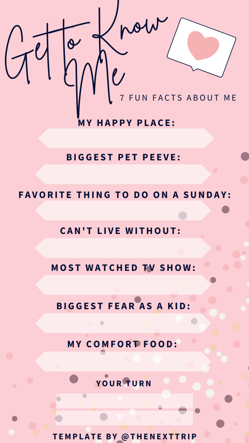 20+ Fun Get To Know Me Templates for Instagram in 2025!