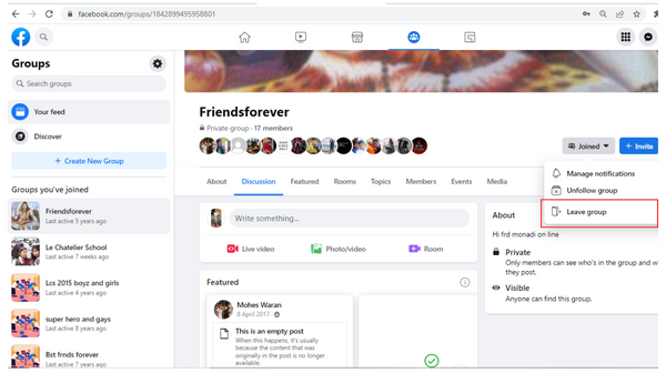 How to leave a group on Facebook? Quick and easy steps.