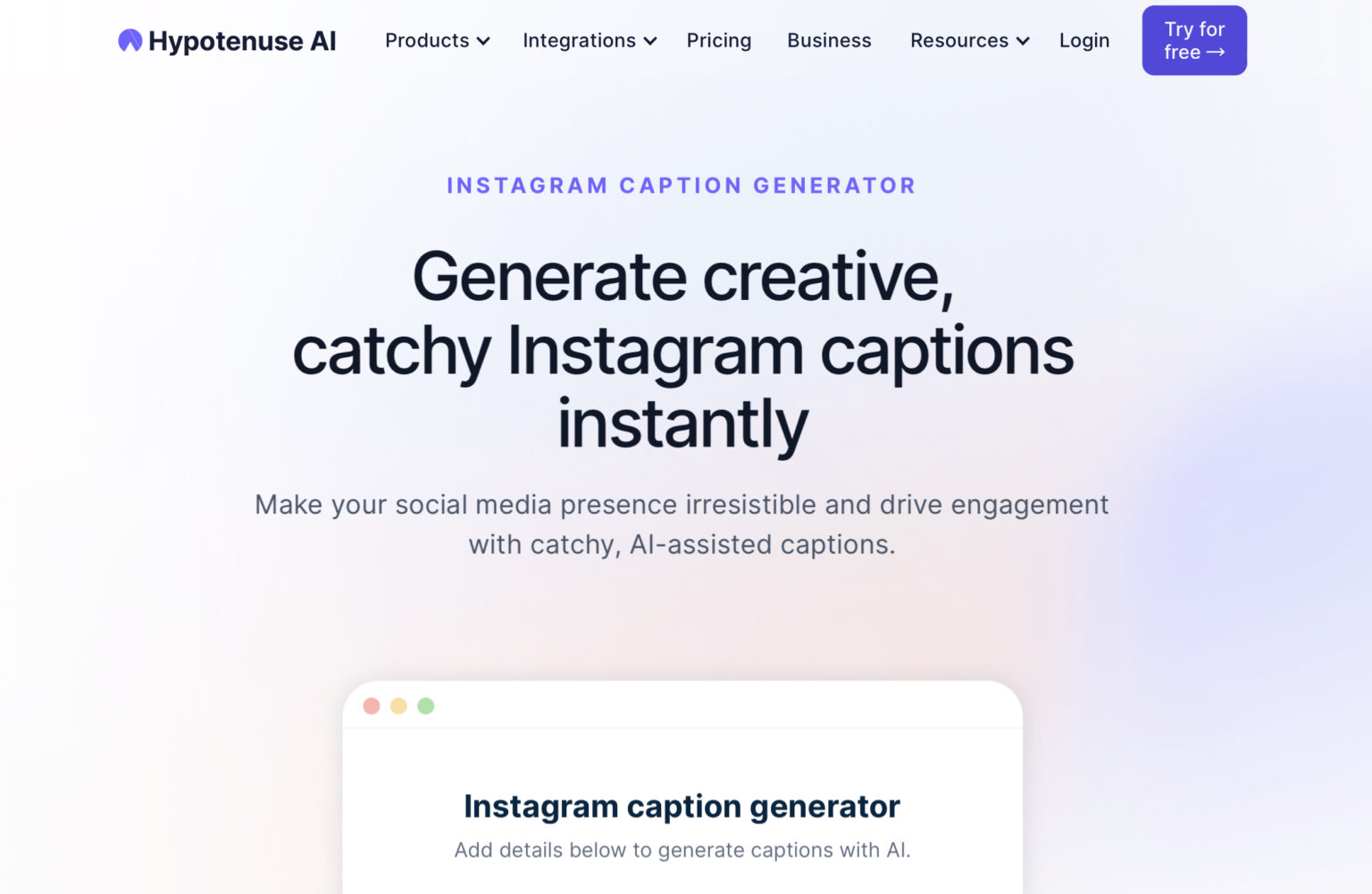 Jasper.ai Caption Generator Alternative