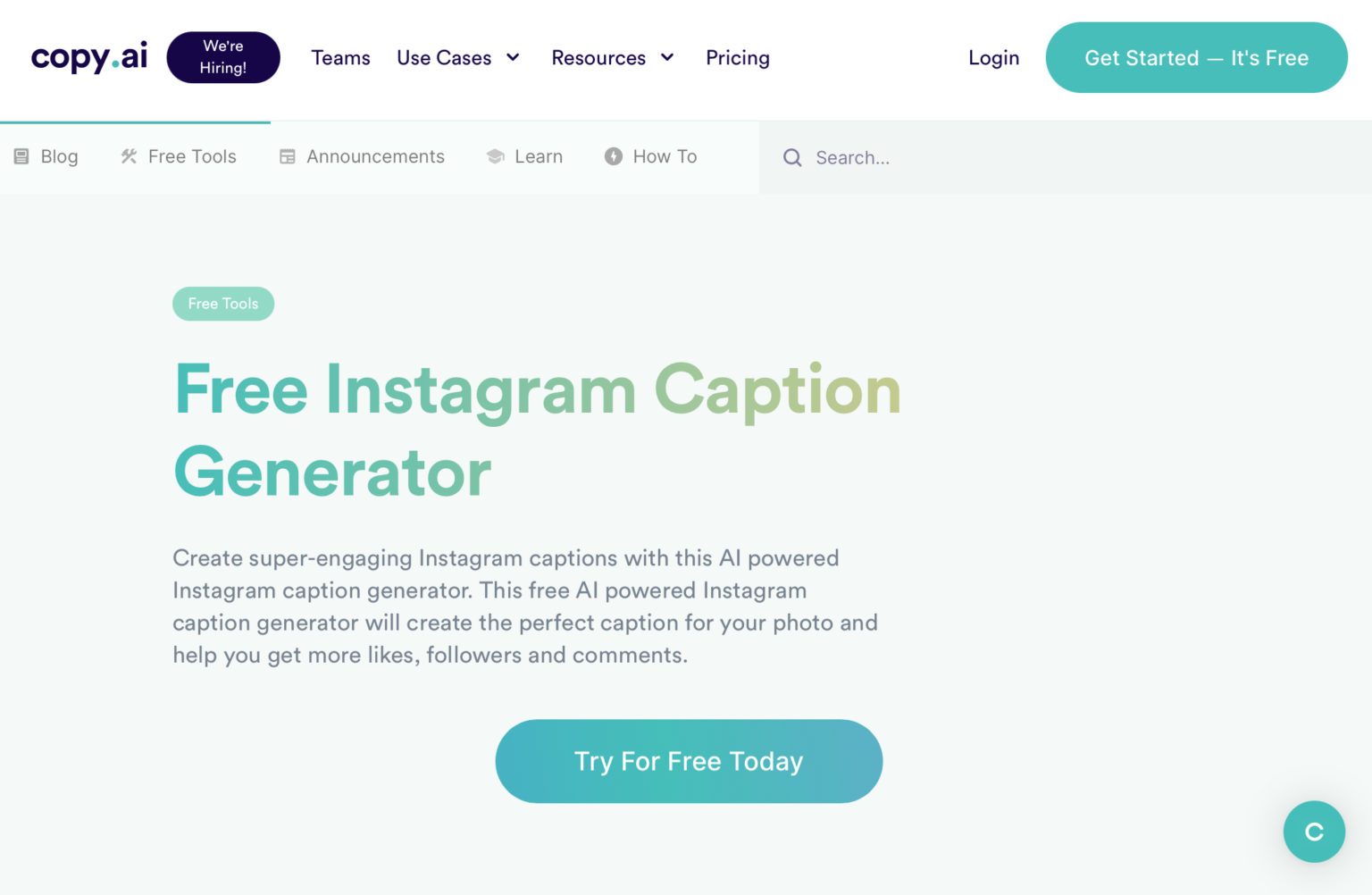 Jasper.ai Caption Generator Alternative