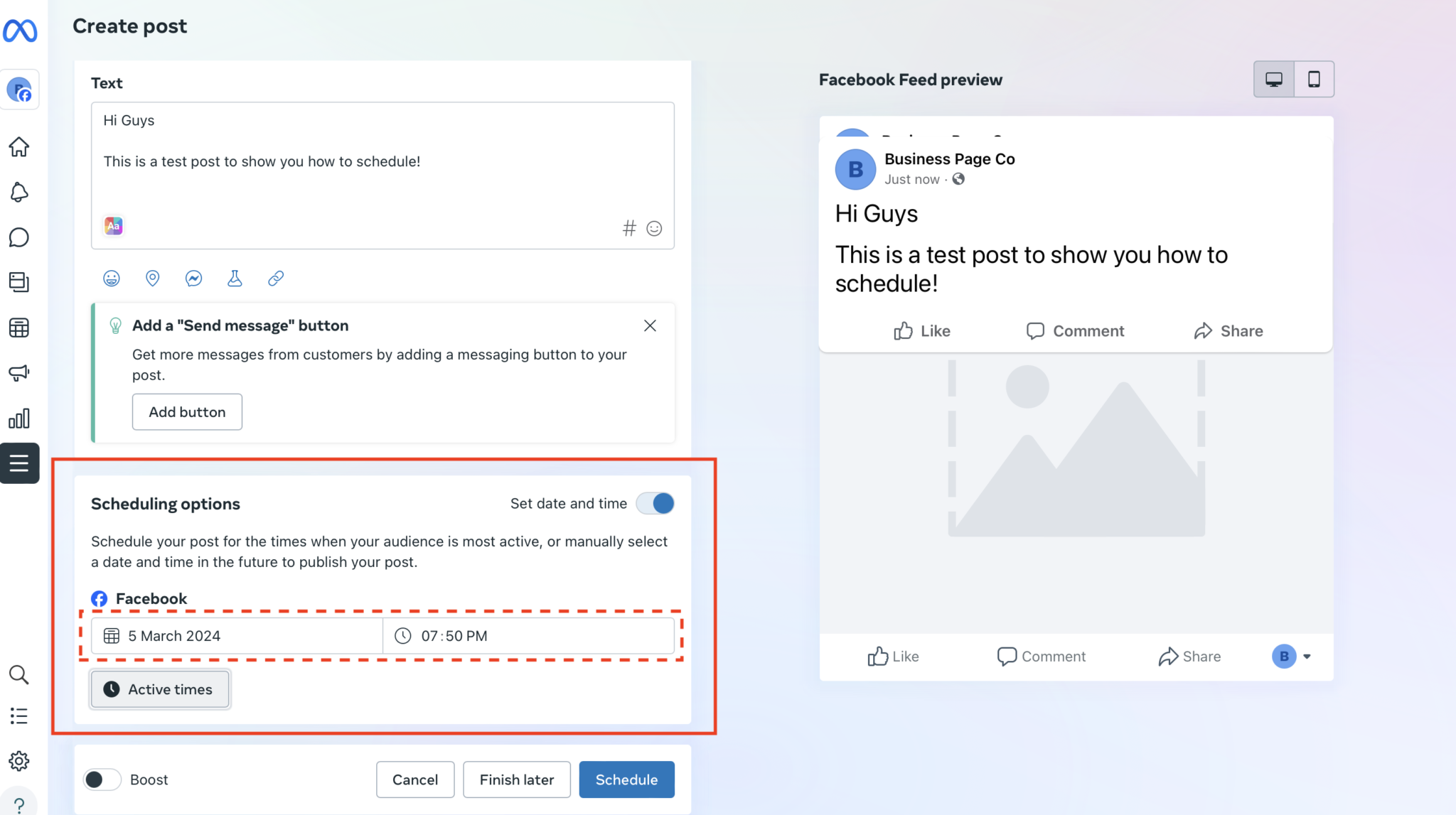 Schedule a Post on Facebook: Easy Steps - Top Tips & Practices