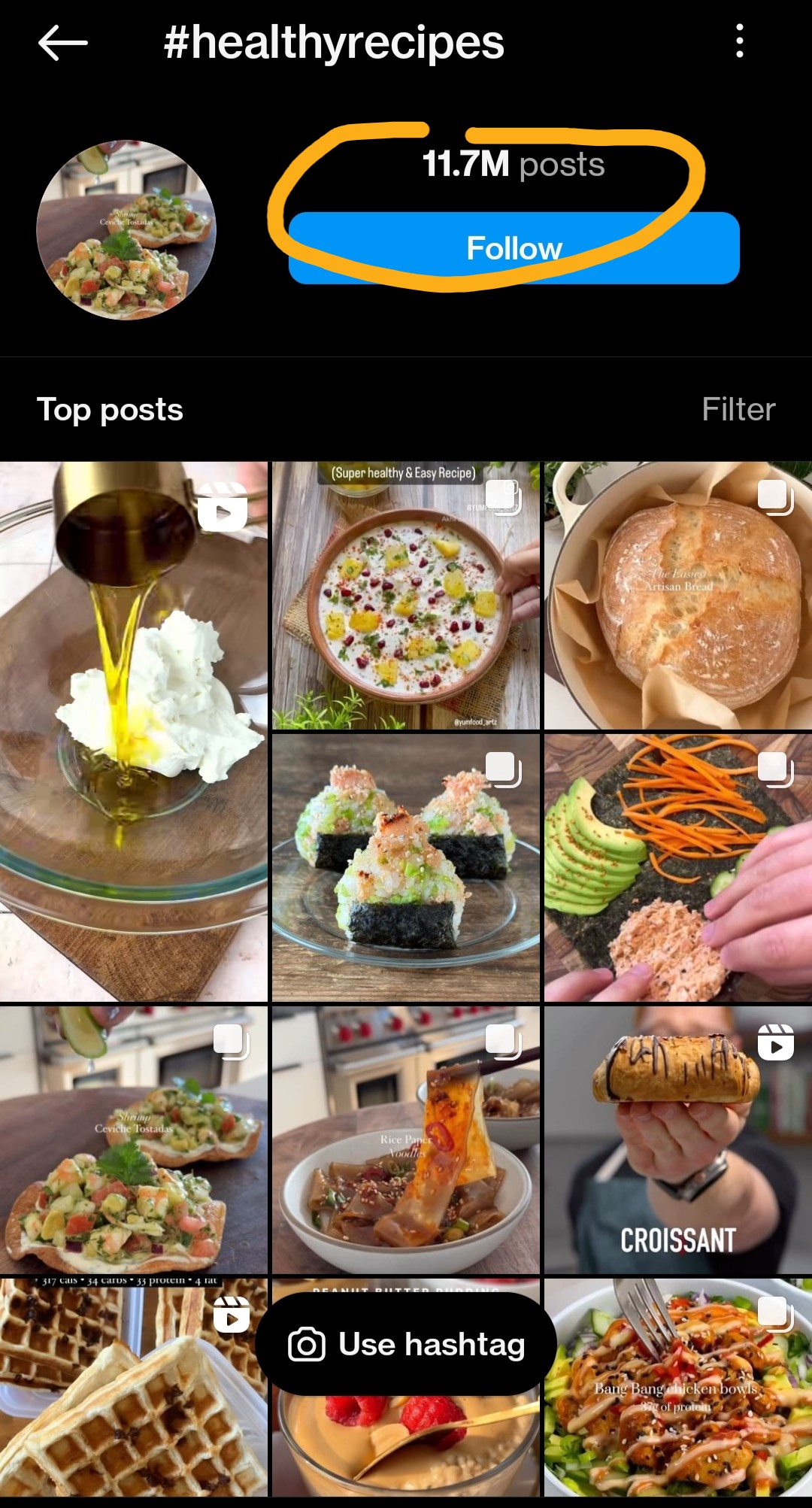 400+ Top Food Hashtags to Grow Your Instagram in 2024