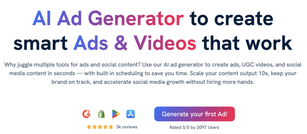 10 AI Ad Tools to Generate Ads from Text Prompts